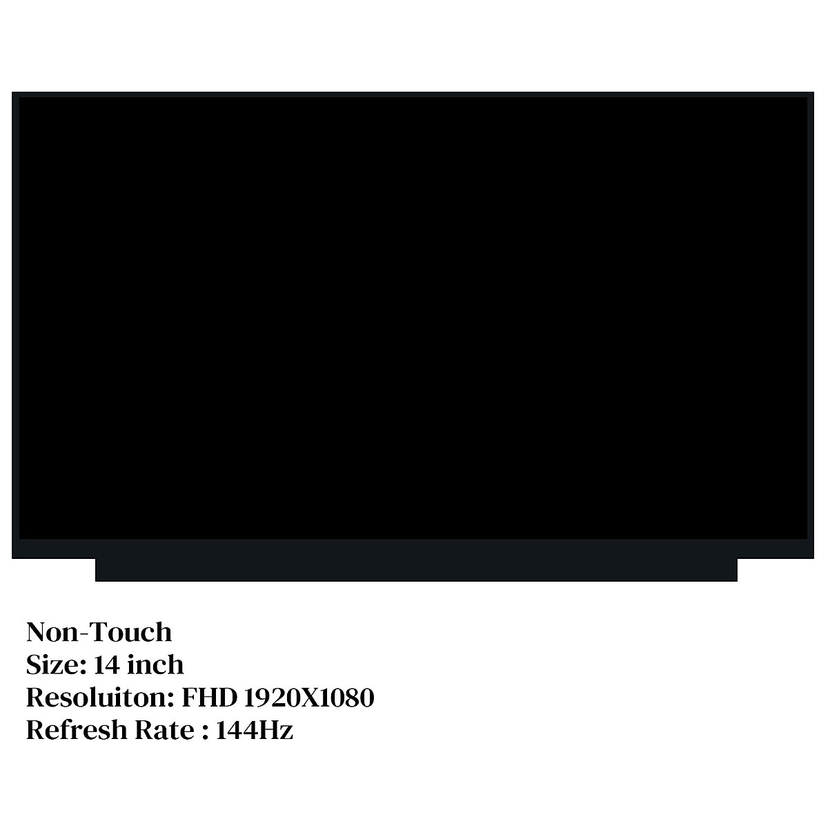 LCD LED Screen Replacement for Asus ROG Zephyrus G14 GA401Q 144Hz 100% sRGB FHD 1920X1080 IPS Display