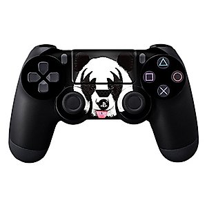 MightySkins Skin Compatible with Sony PS4 Controller - Rock N Roll Panda | Protective, Durable, and Unique Vinyl Decal wrap Cover | Easy to Apply, Remove, and Change Styles | Made in The USA