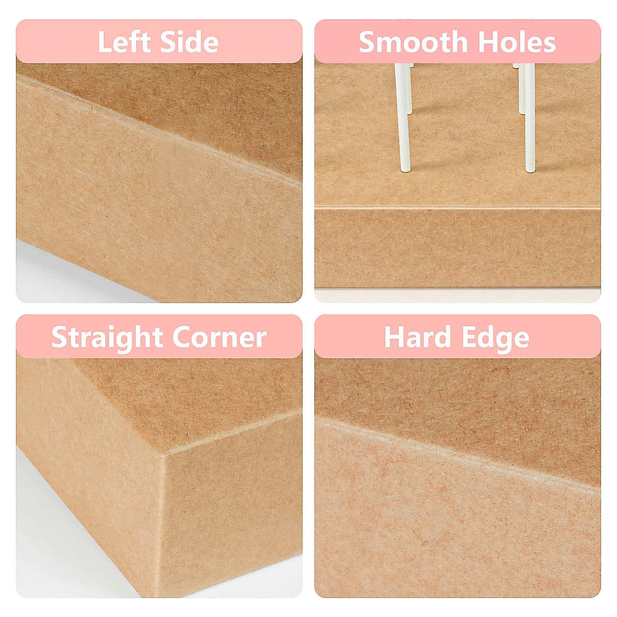 Vowcarol Cake Pop Holder Boxes Cake Pop Display Stand with Cover Candy Apple Boxes with Hole Cake Pop- 4 Packs 4 PCS