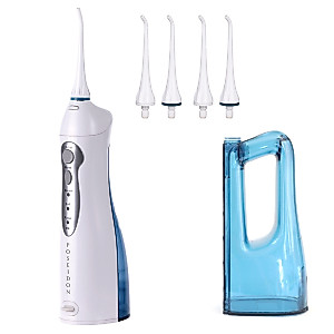 ToiletTree Products Poseidon Rechargeable Water Flosser with XL Tank - Oral Irrigator with Standard and XL Water Tank - Dental Water Flosser to Support Oral Health and Fight Bad Breath