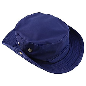 Armycrew Big Oversized Jungle Boonie Bucket Hat with Chin String Fits Upto XXXL - Navy - 2XL-3XL