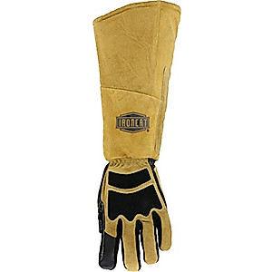 IRONCAT 9070LHO Goat and Cow Stick Welding Glove - Large, Pre-Curved Fingers, Kevlar Thread, Climax Aerogel Insulation