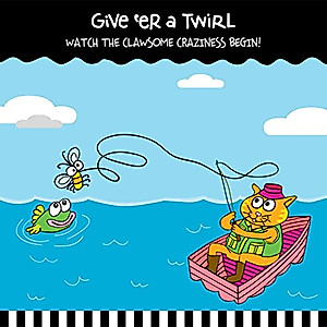 Petmate FAT CAT Interactive Cat Toys - Worm Cat Wand Stuffed with 100% Organic Catnip