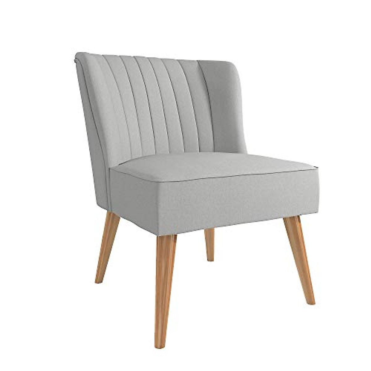 Novogratz Brittany Upholstered Accent Chair - Light Gray