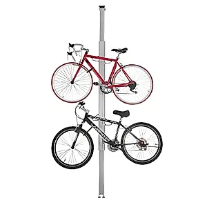 RAD Cycle Aluminum Bike Stand Bicycle Rack Storage or Display Holds Two Bicycles
