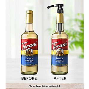 4-Pack Black Coffee Syrup Pump Dispenser, Fits 750ml 25.4oz Torani, Starbucks, Skinny, DaVinci, Monin Bottles, Coffee Syrup Dispenser