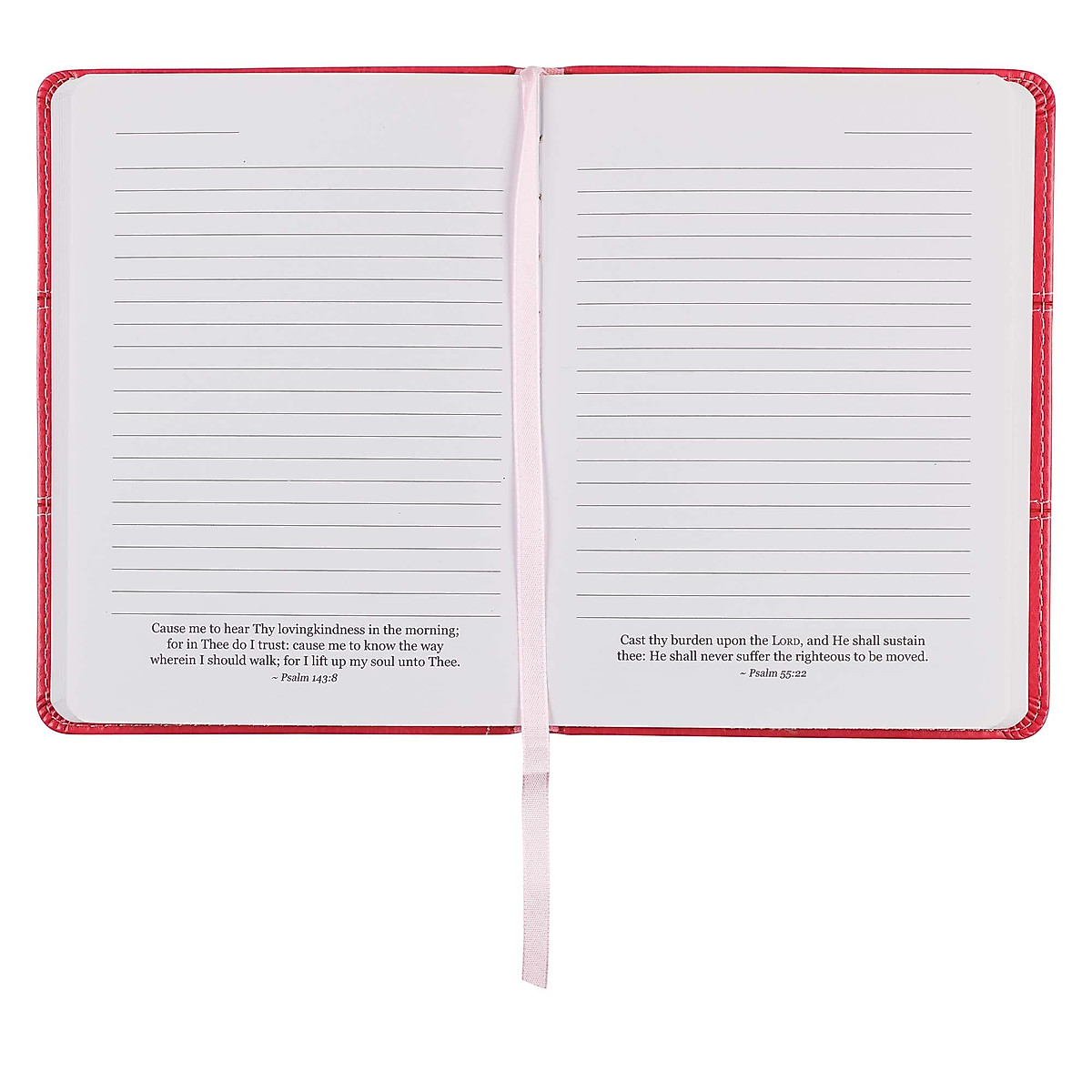 Christian Art Gifts Classic Handy-sized Journal All Things Are Possible Mathew 19:26 Bible Verse Inspirational Scripture Notebook 240 Ruled Pages, 5.7" x 7", Pink