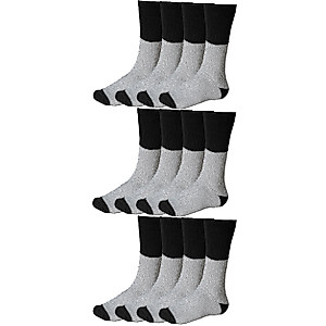 Debra Weitzner 12 Pair Thermal Winter Socks for Men and Women Extreme Cold Weather Insulated Heated Warm Socks for Camping Hunting Skiing etc