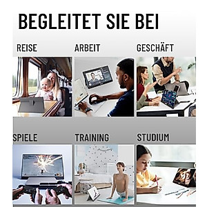 ADPOP Portable Monitor, 15.6'' IPS FHD 1080P with USB-C & HDMI for Gaming Office and Travel,Ultra-Slim HDR Display, Premium Smart Cover & Speakers,for Laptop/PC/Mac/Phone/Xbox/PS5/PS4/Switch