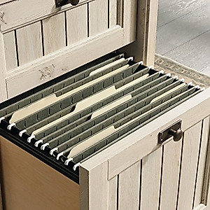 Sauder Costa Executive Desk, L: 65.12" x W: 29.53" x H: 30.0", Chalked Chestnut finish