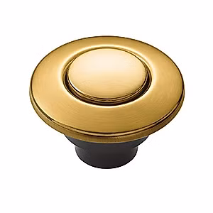 Moen Garbage Disposal Air Switch Coordinating Decorative Metal Button. Air Switch Controller (ARC-4200) Sold Separately, Brushed Gold, AS-4201-BG