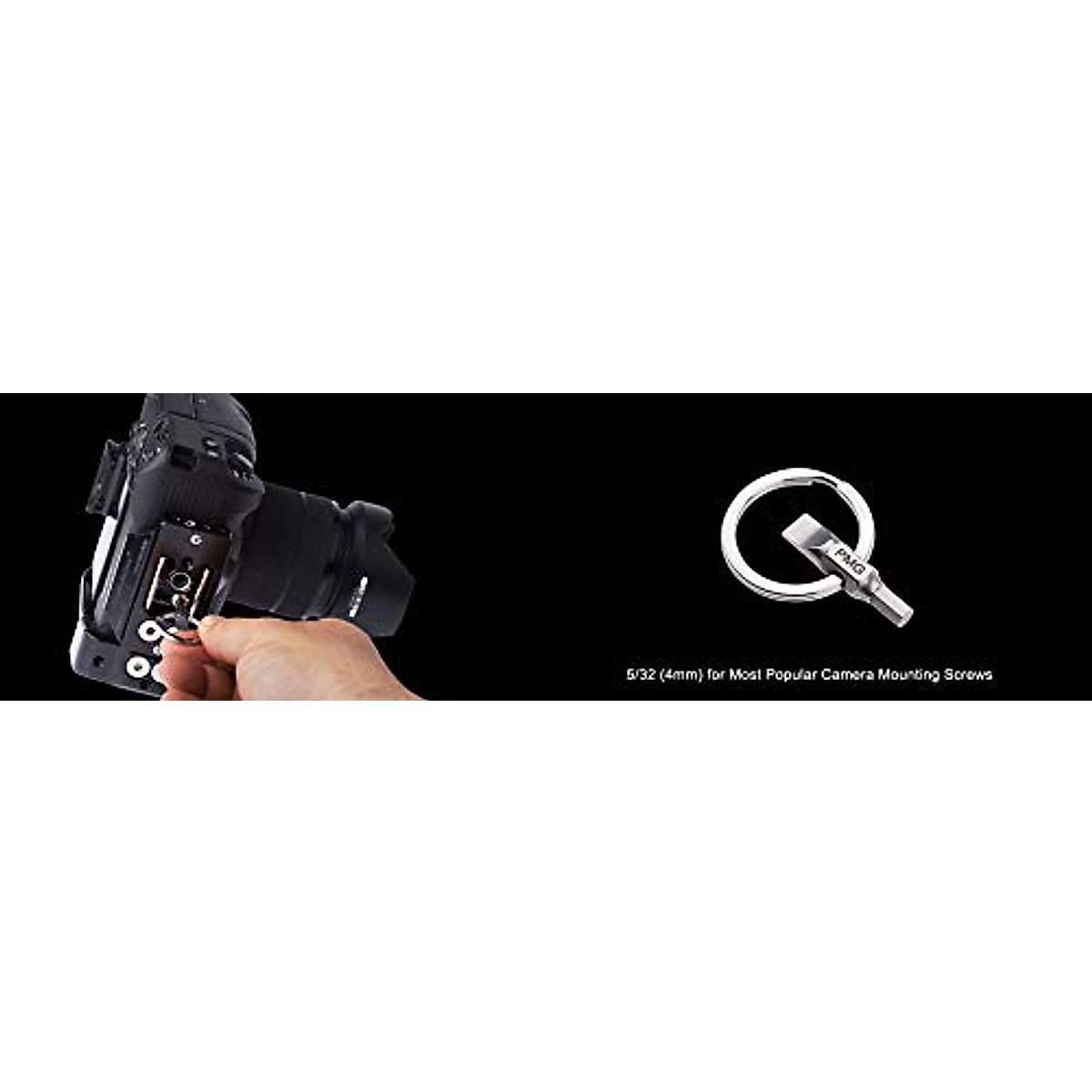 A13 Photographers Multi-Tool For Digital Camera, Tripods and Brackets, Bags, 5/32 (4mm) Allen Wrench Hex and Flat Head Key Chain Tool