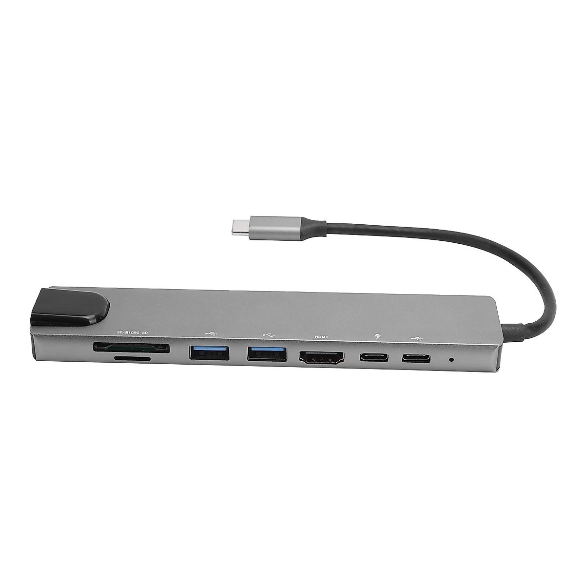 wendeekun TypeC Docking Station,8 in 1 TypeC Converter TypeC to PD/HDMI/RJ45/Memory Card/Storage Card/USB3.0 Adapter,Easy and Convenient Expansion