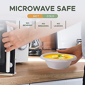 BaydenB Durable and Convenient Plastic Disposable Bowls for Parties and Events (12 Oz Bowls, 100 Pcs)