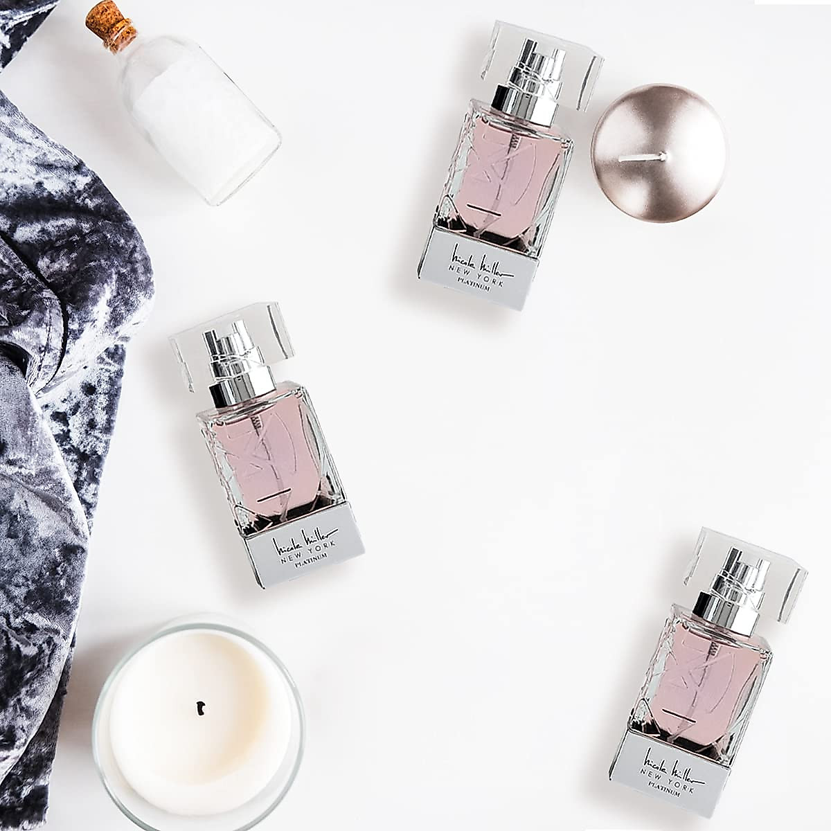 Nicole Miller Platinum EDP Spray for Women, Sensual, Fruity, Floral Woman’s Fragrance, Long Lasting Fresh & Spicy and Feminine Scent, 1.7 Fl Oz