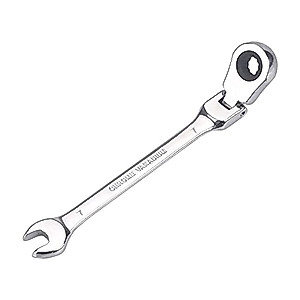 7mm Metric Flex-Head Ratchet Wrench,Box End Head 72-Tooth Ratcheting Combination Wrench Spanner