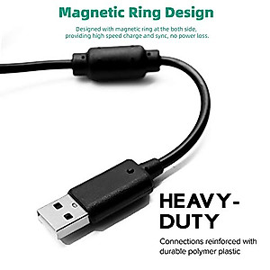 Replacement USB Camera Transfer Data Sync Charger Charging Cable Cord for Panasonic Lumix Camera DMC-G7 DMC-S5 DMC-ZS25 DMC-TZ35 ZS40 TS30 SZ3 TZ8 TZ11 TZ15 TZ24 F2 FH25 GF3 GF5 GX1 FH4 & More (Black)