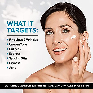 Face Moisturizer Collagen Cream - Anti Aging Neck and Décolleté - Made in USA Natural Anti Wrinkle Moisturizer for Women - Day & Night Face Cream - Moisturizing, Lifting & Recovery - 1.7oz