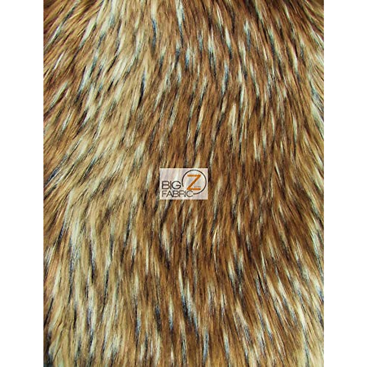 Ecoshag™ Faux Fake Fur Animal Short/Long Pile Coat Costume Fabric (Wolf Series 2) Sold by The Yard DIY Scarfs Rugs Accessories Fashion (Timber Wolf)