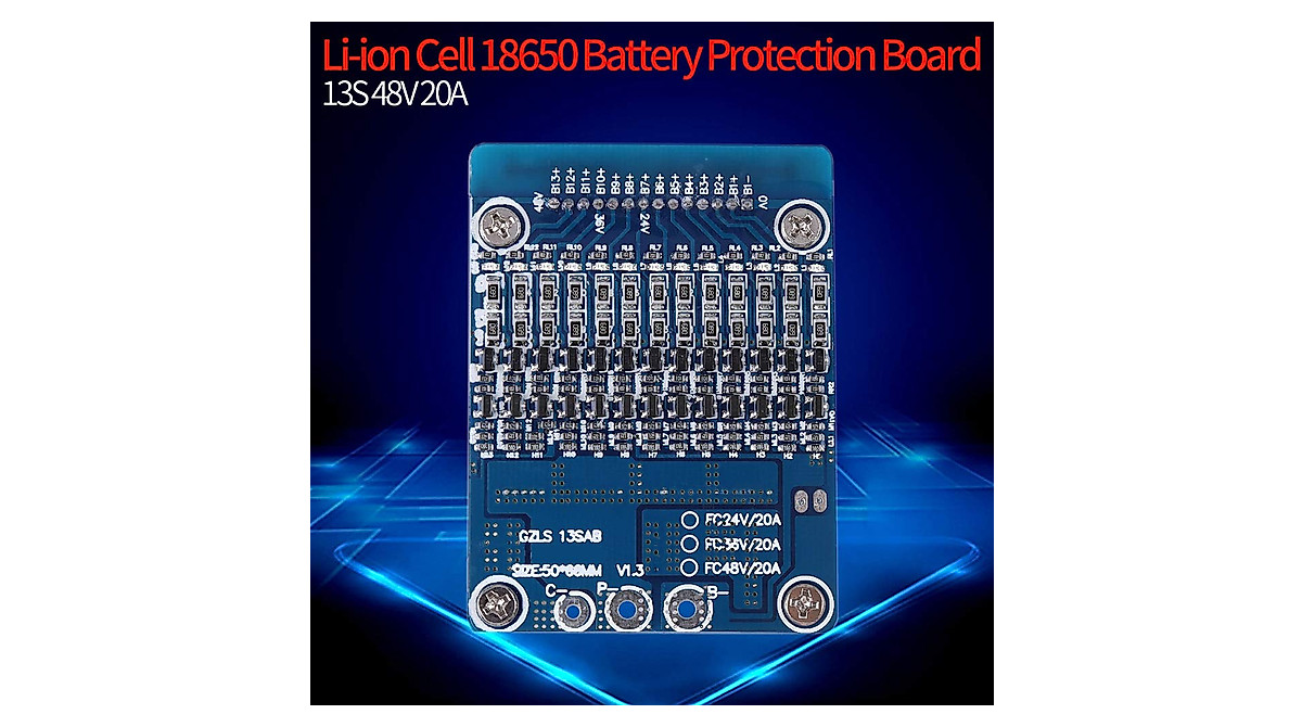 13S 48V 20A Battery PCB with Balance Function for Li-ion Cells