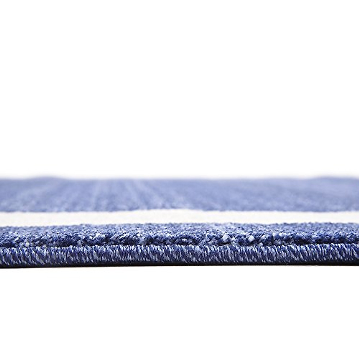 Unique Loom Del Mar Collection Area Rug - Maria (7' 1" x 10' Rectangle, Navy Blue/ Ivory)