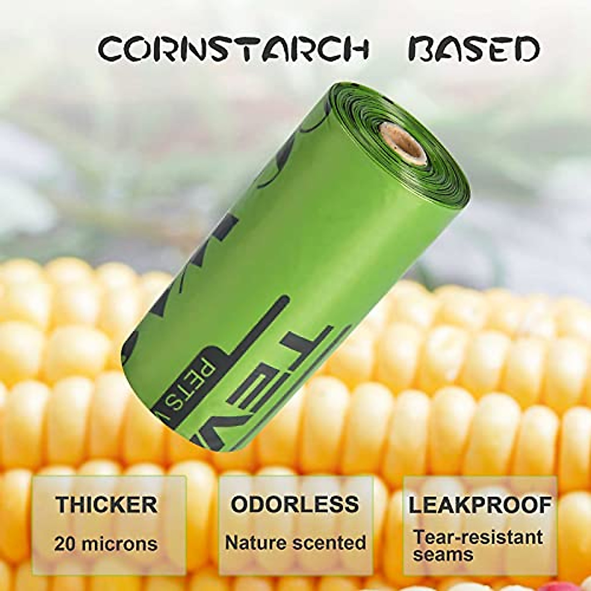 Tevado 120PCS Dog Poop Bag, Extra Thick Large Poop Bags for Dogs, Premium Dog Poop Bags Leak Proof, Tear Resistant Dog Pet Waste Bags Doggie Bags Scented with Free Dispenser