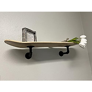 SkateShelf Skateboard Industrial Pipe Floating Shelf (Longboard)