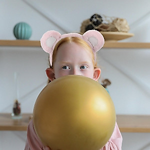 Beatifufu Bear Ear Headband Animals for Cow Makeup Bag Black Scrunchies for Hair Ears Headband Adult Plush Ear Hair Hoops Jungle Animal Cosplay Cloth Hair Decor Cartoon Female Hairband