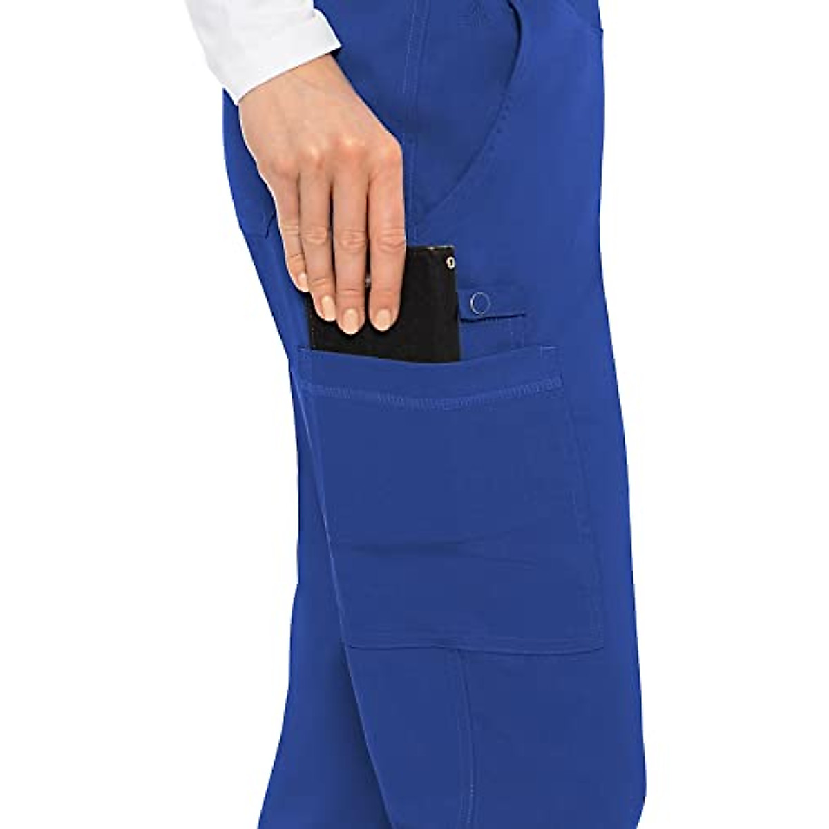 Med Couture Touch Women's Yoga 2 Cargo Pocket Pant, Royal, Medium