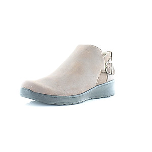 BZees Womens Get Together Round Toe Slip On Booties Brown 9 Medium (B,M)