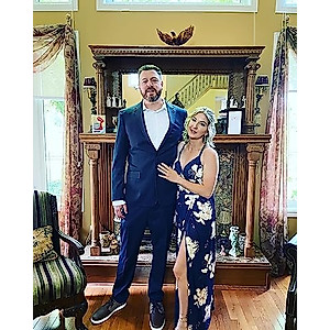 II ININ Women's 2024 Summer Beach Sundresses V Neck Spaghetti Strap Hawaiian Vacation Long Maxi Dress