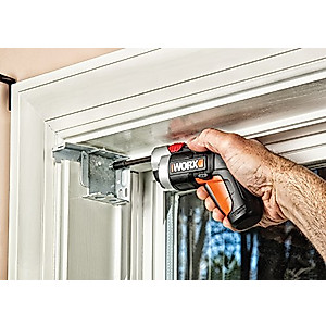 Worx WX252L 4V XTD Xtended Reach Cordless Screwdriver, Red