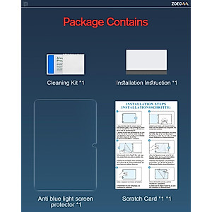 ZOEGAA Anti Blue Light Screen Protector Compatible with iPad Pro 12.9 Inch (2022/2018), iPad Pro 12.9 6th/5th/4th/3rd for Eye Protection Blue Light Blocking Filter Reduces Digital Eye Strain