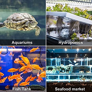 Simple Deluxe 4 X 2 Inch Large Air Stone Cylinder for Fish & Plant in Aquarium and Hydroponics Air Pump, 10 Pack