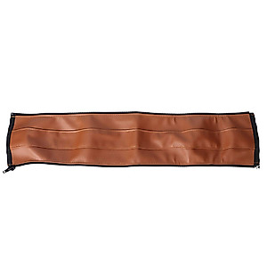Stroller PU Leather Handle Sleeve Cover with Zipper Removable Baby Stroller Armrest Cover Stroller Accessories(Brown)