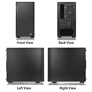 Thermaltake Versa H17 Black Micro ATX Mini Tower Gaming Computer Case 2.0 Edition with One 120mm Rear Fan Pre-Installed CA-1J1-00S1NN-A0