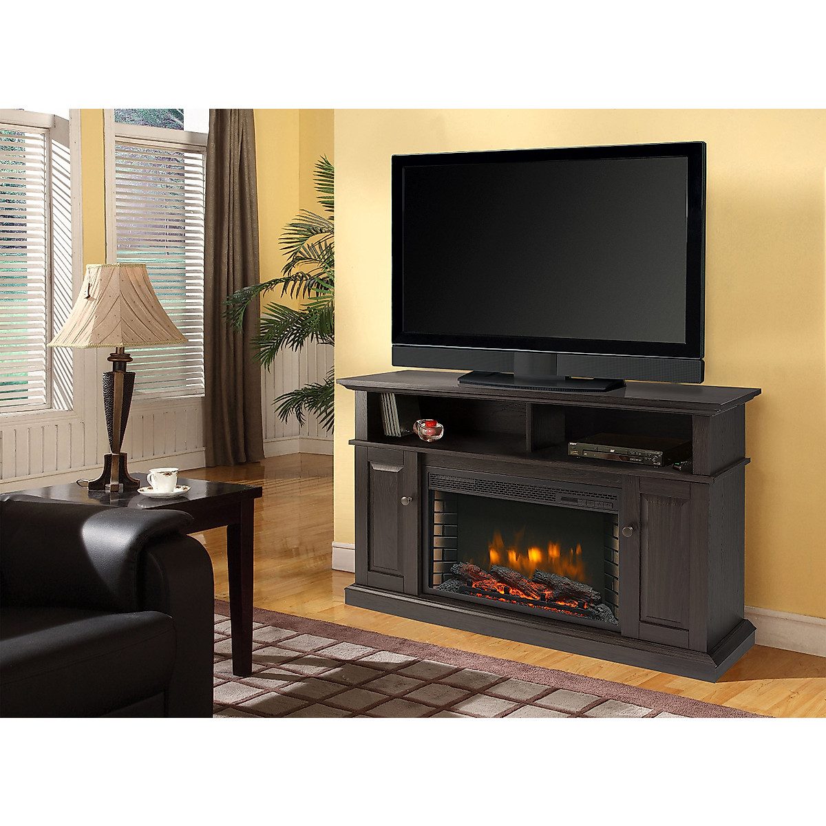 Muskoka Delaney 48" Media Fireplace-Rustic Brown