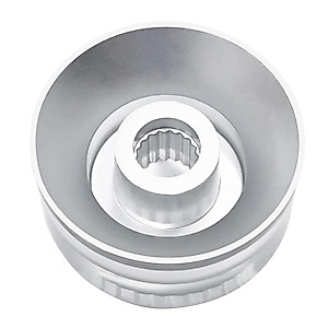 Micovay 4pcs Volume Tone Speed Control Knobs Hat Shape for Les Paul LP Style Bass Electric Guitar Parts, Transparent Silver with Black Numbers