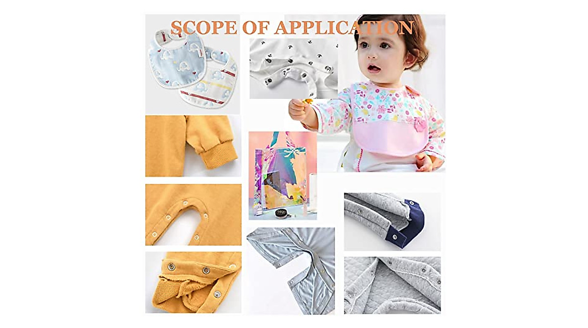 CHEPULA Metal Snaps Kit w/ Pliers - 200 Sets for Sewing DIY