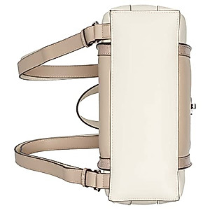 Calvin Klein Sahara Flap Turnlock Backpack, Mushroom/Mushroom/White