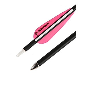 PANDARUS Archery Carbon Arrows 28-Inch Safety Beginner's Target Practice for Compound & Recuve Bow - (Pack of 12) Pink