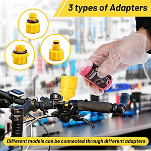 CHUMXINY Brake Bleed Kit for Shimano, TEKTRO Hydraulic Disc Brakes, Including High Performance Mineral Brake Fluid (120ml)