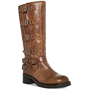Steve Madden Women's Brocks Fashion Boot, Brown Distressed, 8