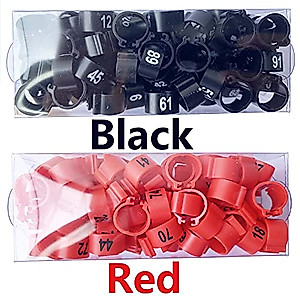 SRRPSPIGEON Pigeon Clip Ring Pigeon Ring Pigeon Band Bird Leg Ring Chicken Leg Band with Serial Number 001-100