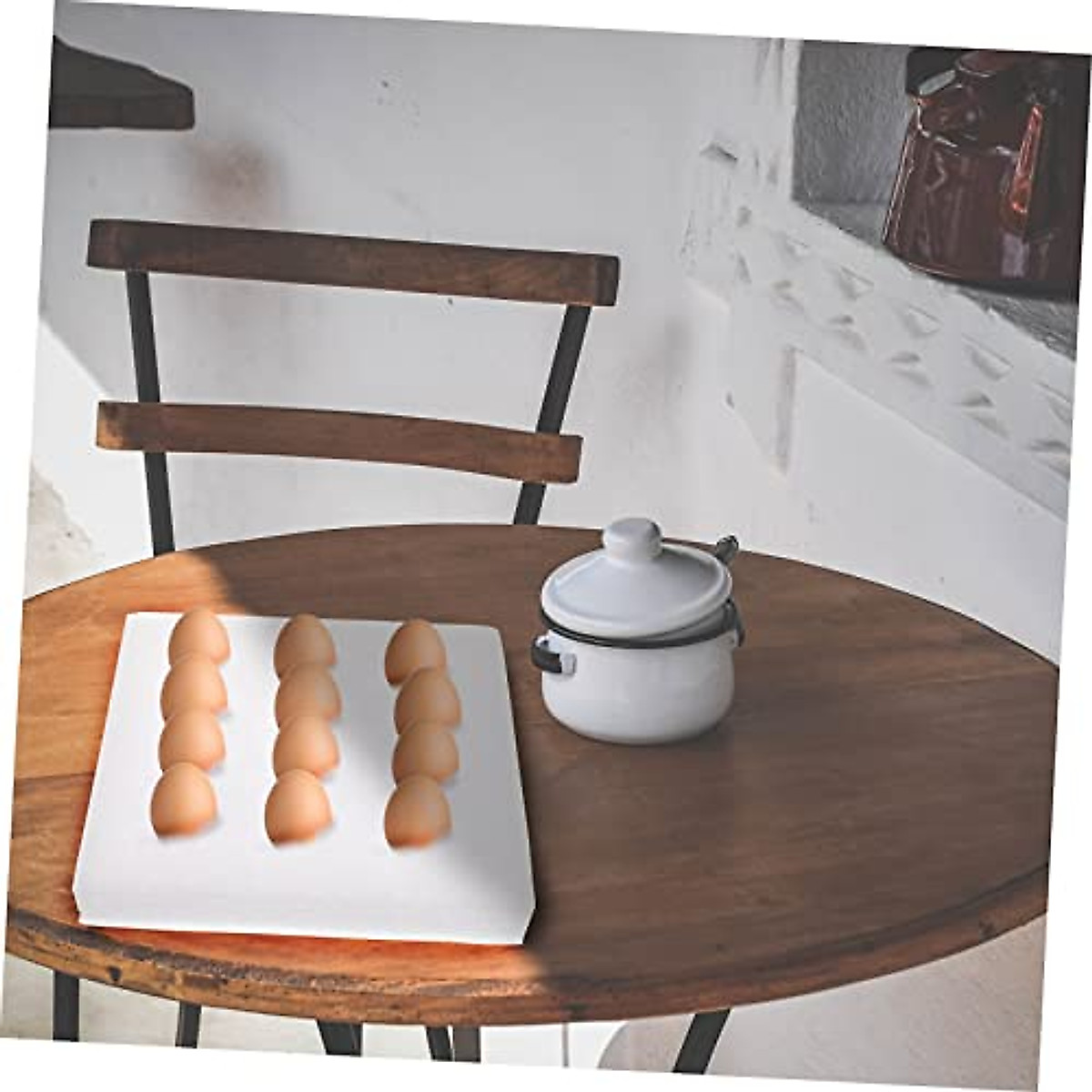 DOITOOL 3pcs Rutin Egg Protection Egg Storage Container Quail Egg Container Egg Carrier Refrigerator Egg Organizer Kitchen Egg Container Egg Tray Egg Holder Pearl Cotton Quail Eggs Carton