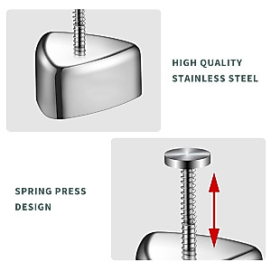 shoxil Onigiri Mold, Stainless Steel Rice Ball Mold Sushi Maker, Classic Triangle Spam Musubi Mold for Kids Lunch Bento and Home DIY