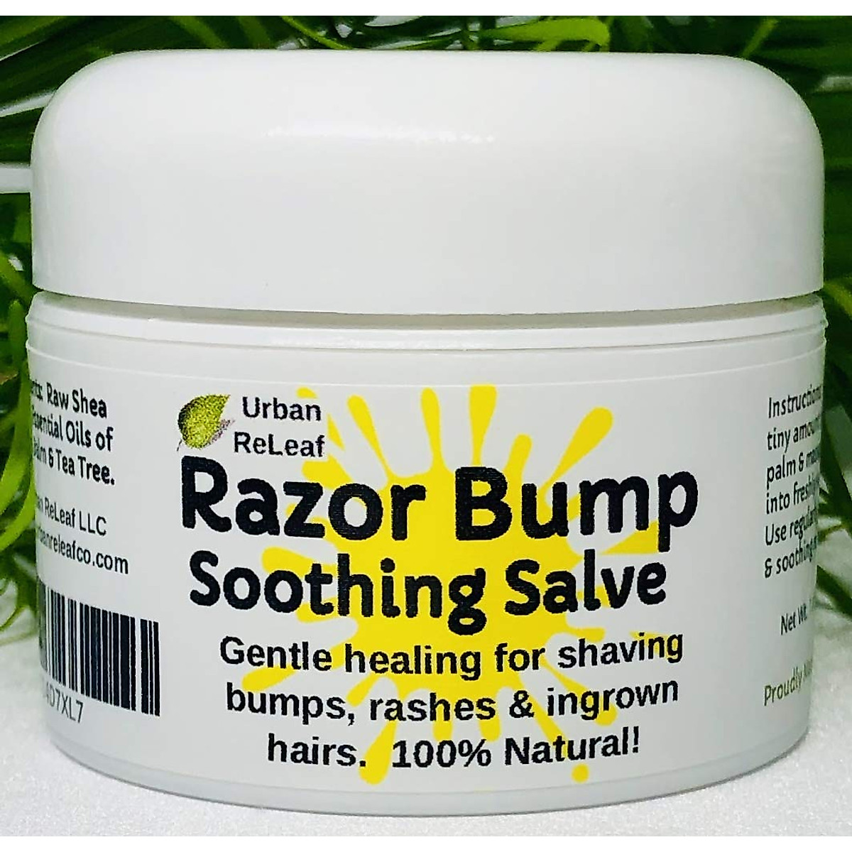 Urban ReLeaf RAZOR BUMP Soothing Salve! 1 oz. Quickly soothe bumps, rashes, ingrown hairs & razor burn. 100% Natural, Vegan. Pure Shea, Tea Tree, Lemon Balm. For face, neck, bikini, body!
