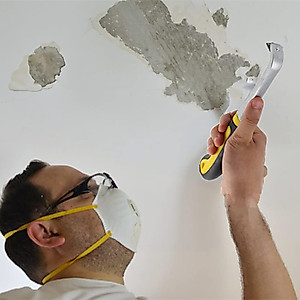 Spealloy Carbide Paint Multi-Purpose Scraper with Triangular Shaped Scraper,Hand-hold Scrapers, for Removing Paint Glue Varnish Rust,Contains only handle and triangular blade.