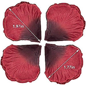 Vanleonet Rose Petals 2000 PCS Artificial Flower Silk Petals,Wedding Party Holiday Decoration for Romantic Night Valentine Day