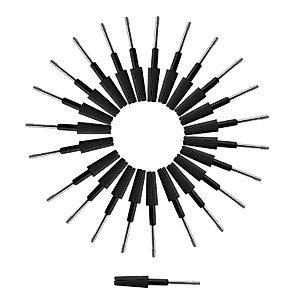 DTTRA Thumb Screws 20pcs #4-40 UNC 47mm Stainless Steel Overmold for Computer Cable DVI Screw
